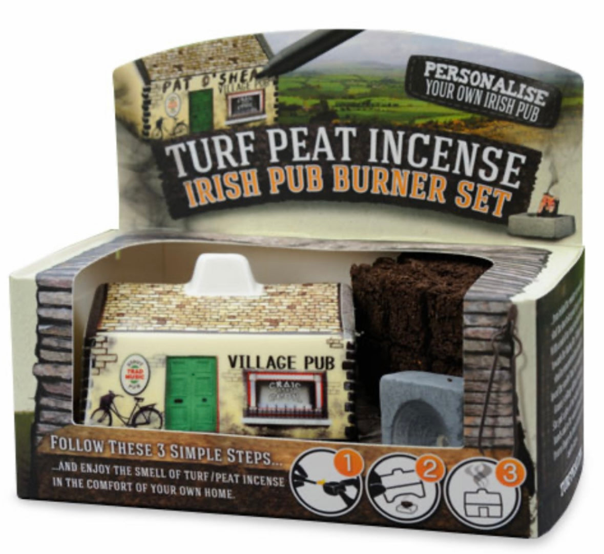 Irish Turf Peat Incense Pub Burner Set – Casey's Irish Imports, Inc.